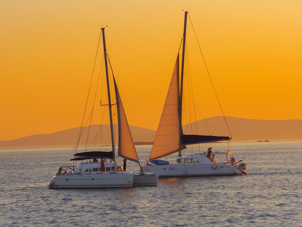 Dolphin Navigation Mykonos Catamaran Sailing Cruises